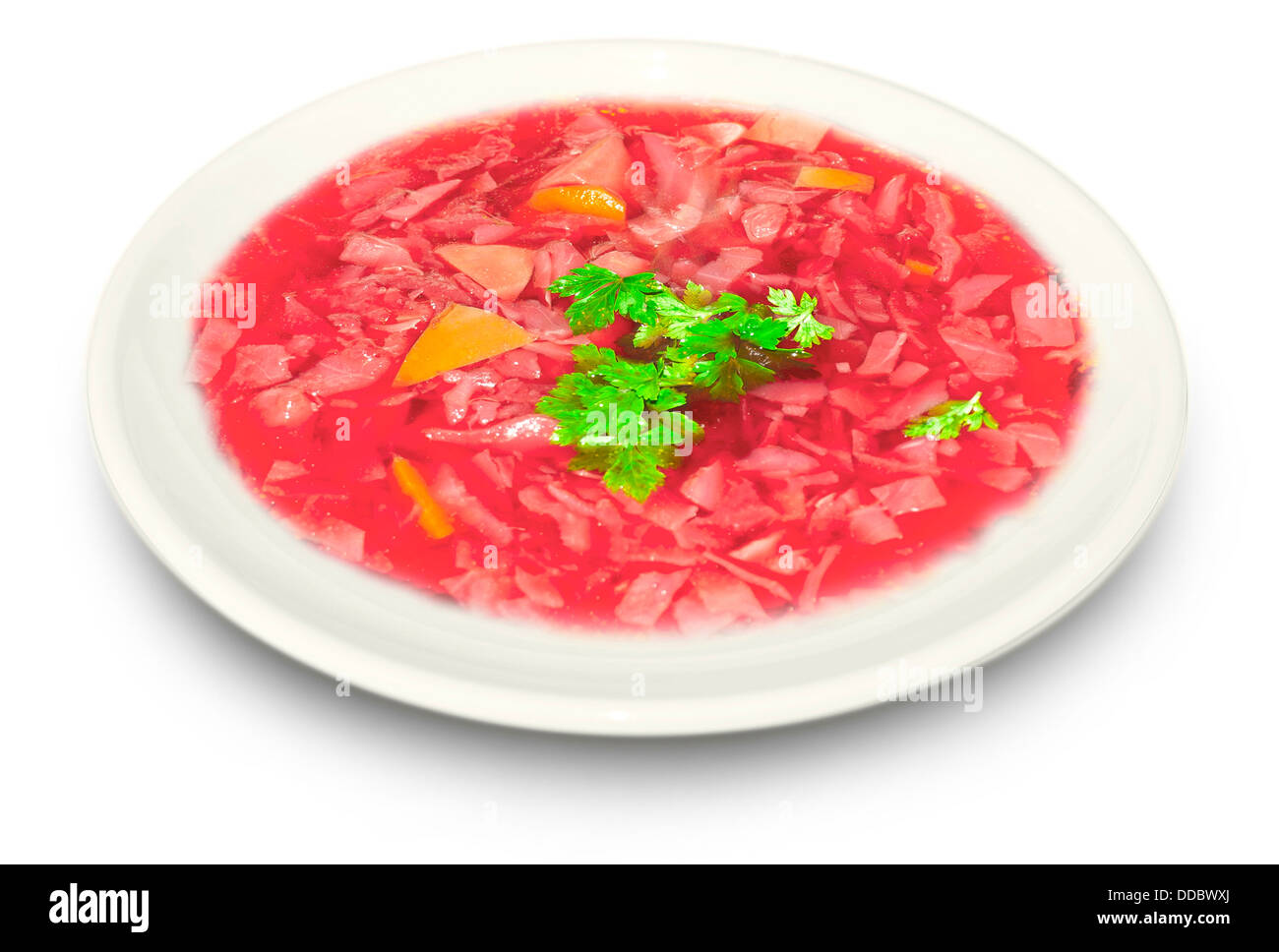 beetroot soup (borscht Stock Photo - Alamy