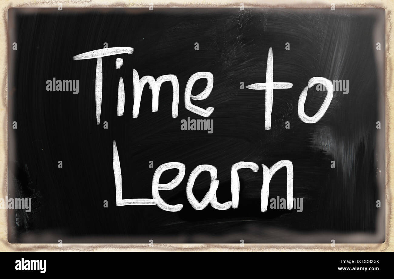 Time to Learn concept Stock Photo - Alamy