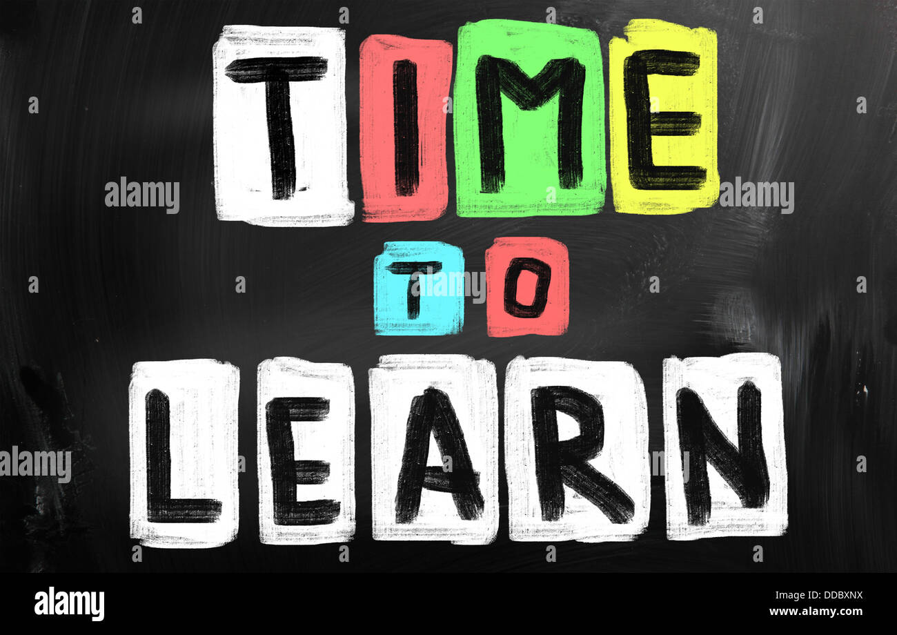 Time to Learn concept Stock Photo - Alamy
