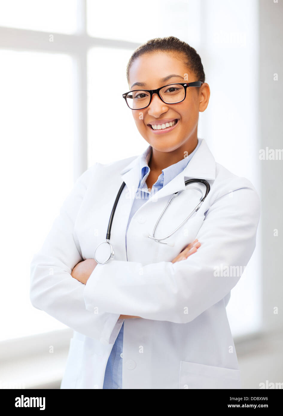 african female doctor in hospital Stock Photo - Alamy