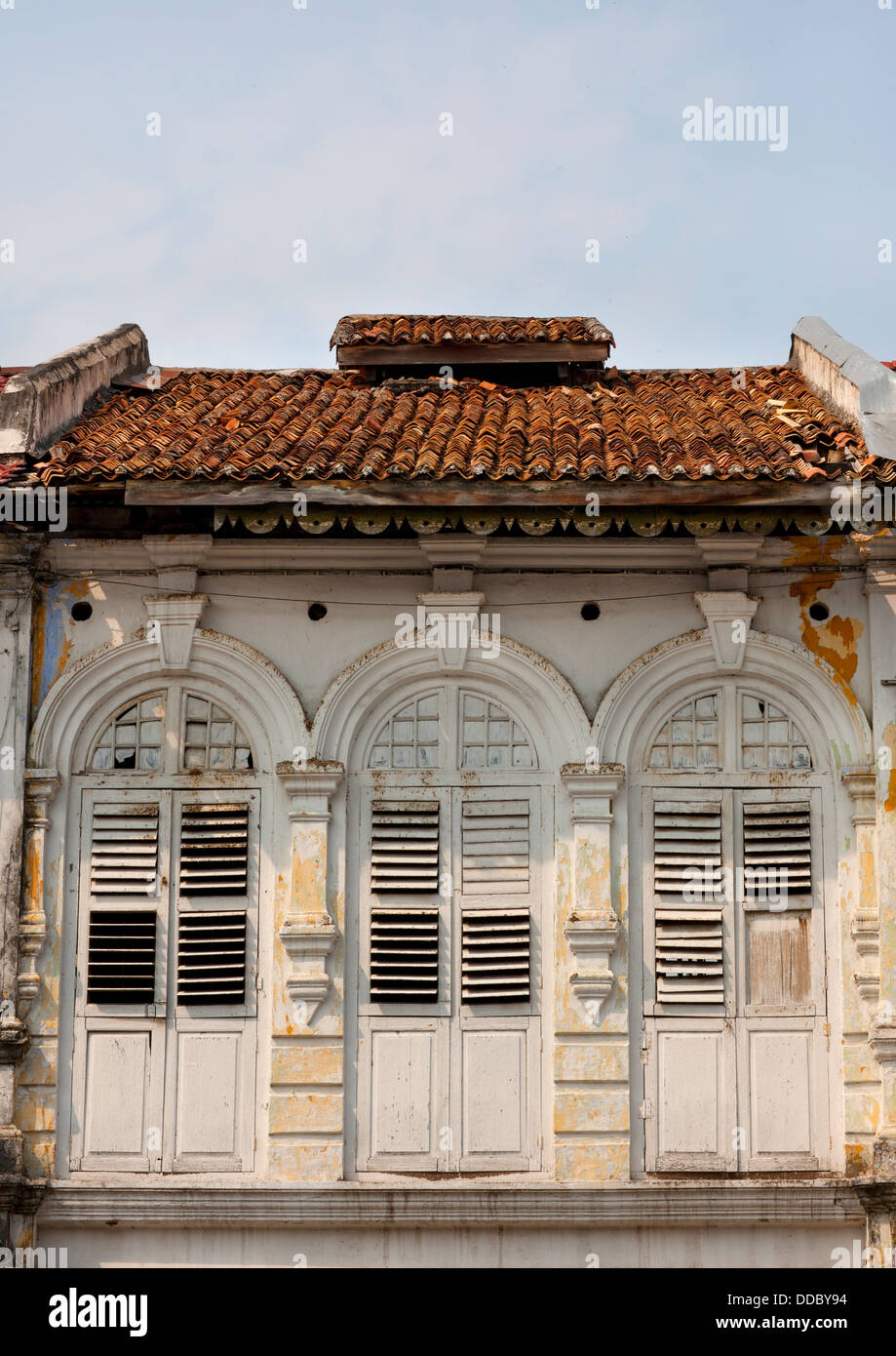 Old Colonial Window, George Town, Penang, Malaysia Stock Photo - Alamy