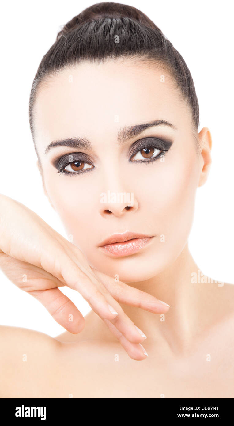 Beautiful female face Stock Photo - Alamy