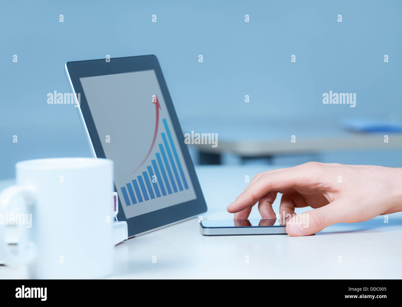 Success Business In One Click Stock Photo - Alamy