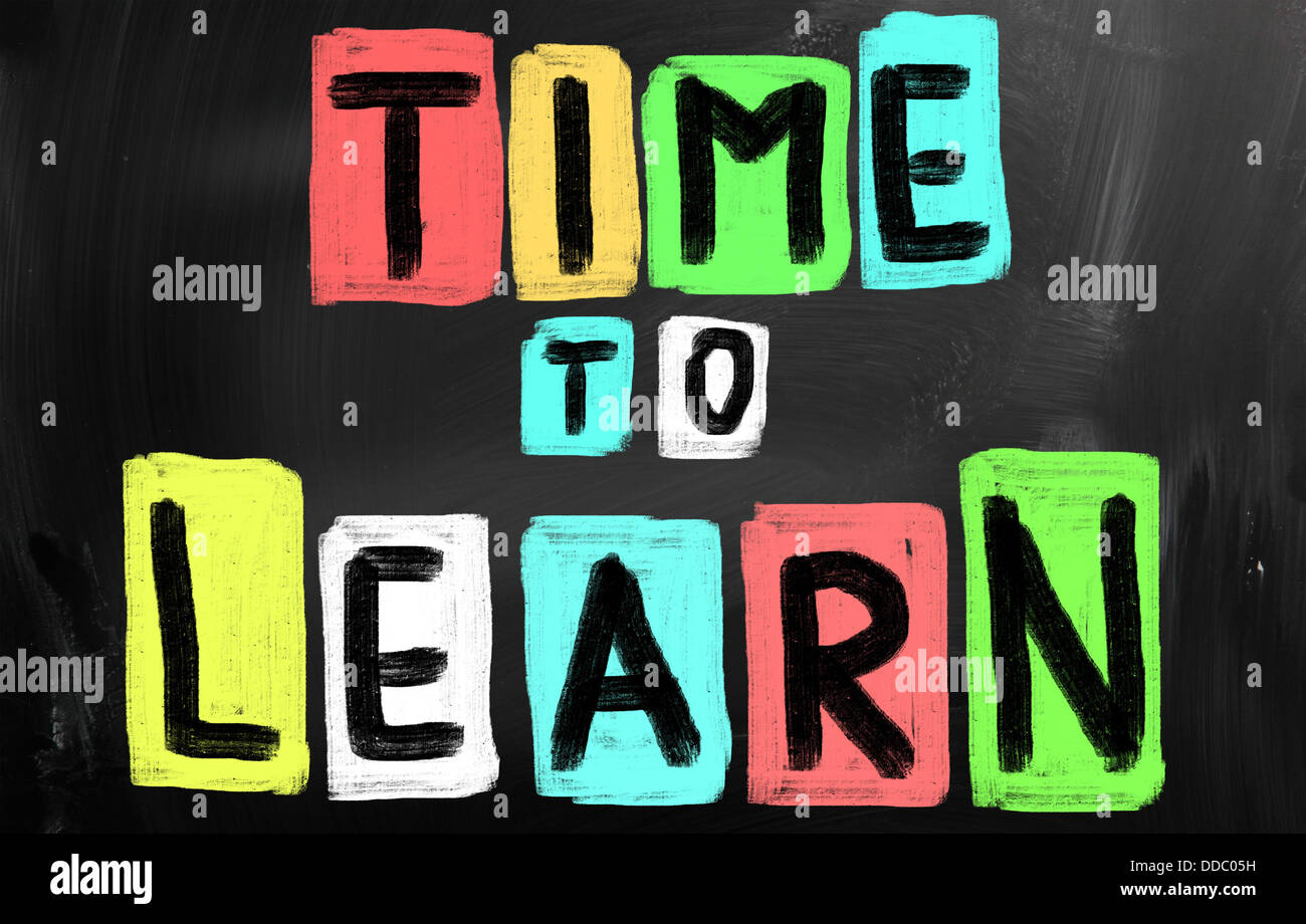 Time to Learn concept Stock Photo - Alamy