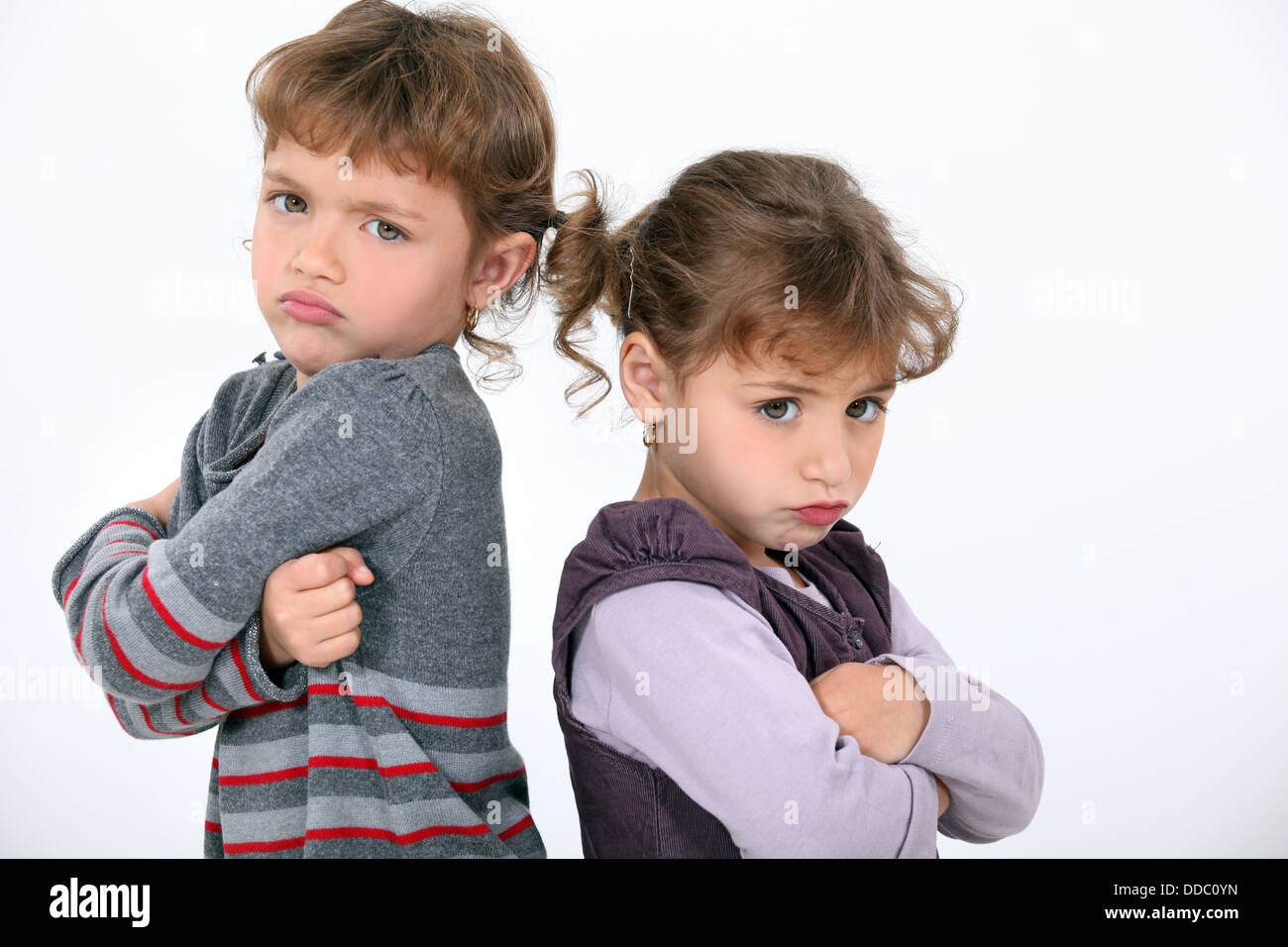 Girls angry at one another Stock Photo - Alamy