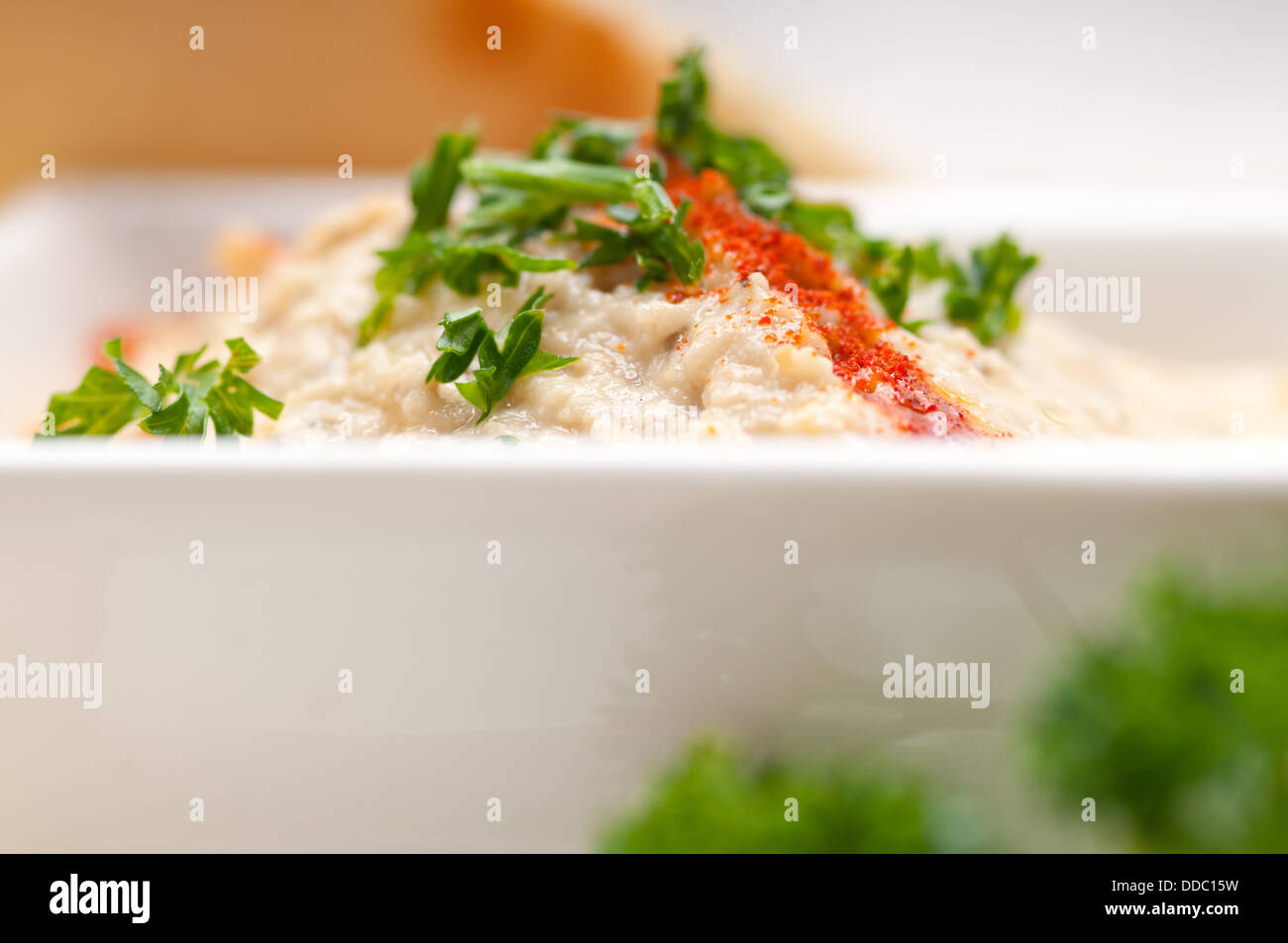 moutabal baba ghanoush eggplant dip Stock Photo - Alamy