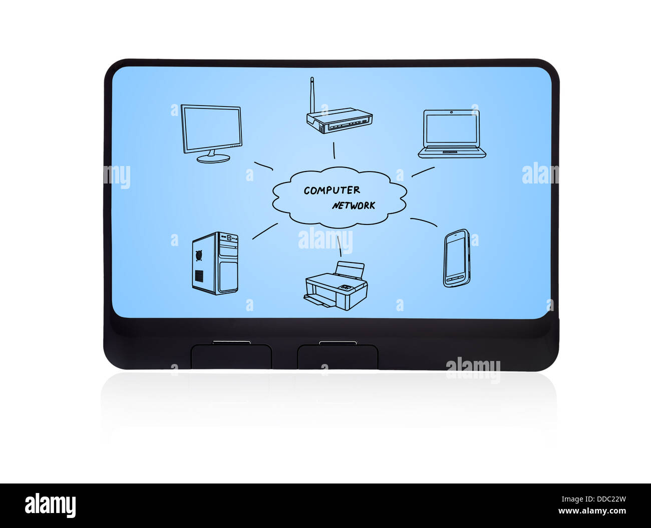 computer network scheme Stock Photo - Alamy
