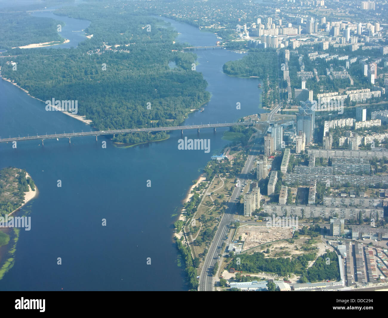 Aerial view of Kyiv (Ukraine Stock Photo - Alamy
