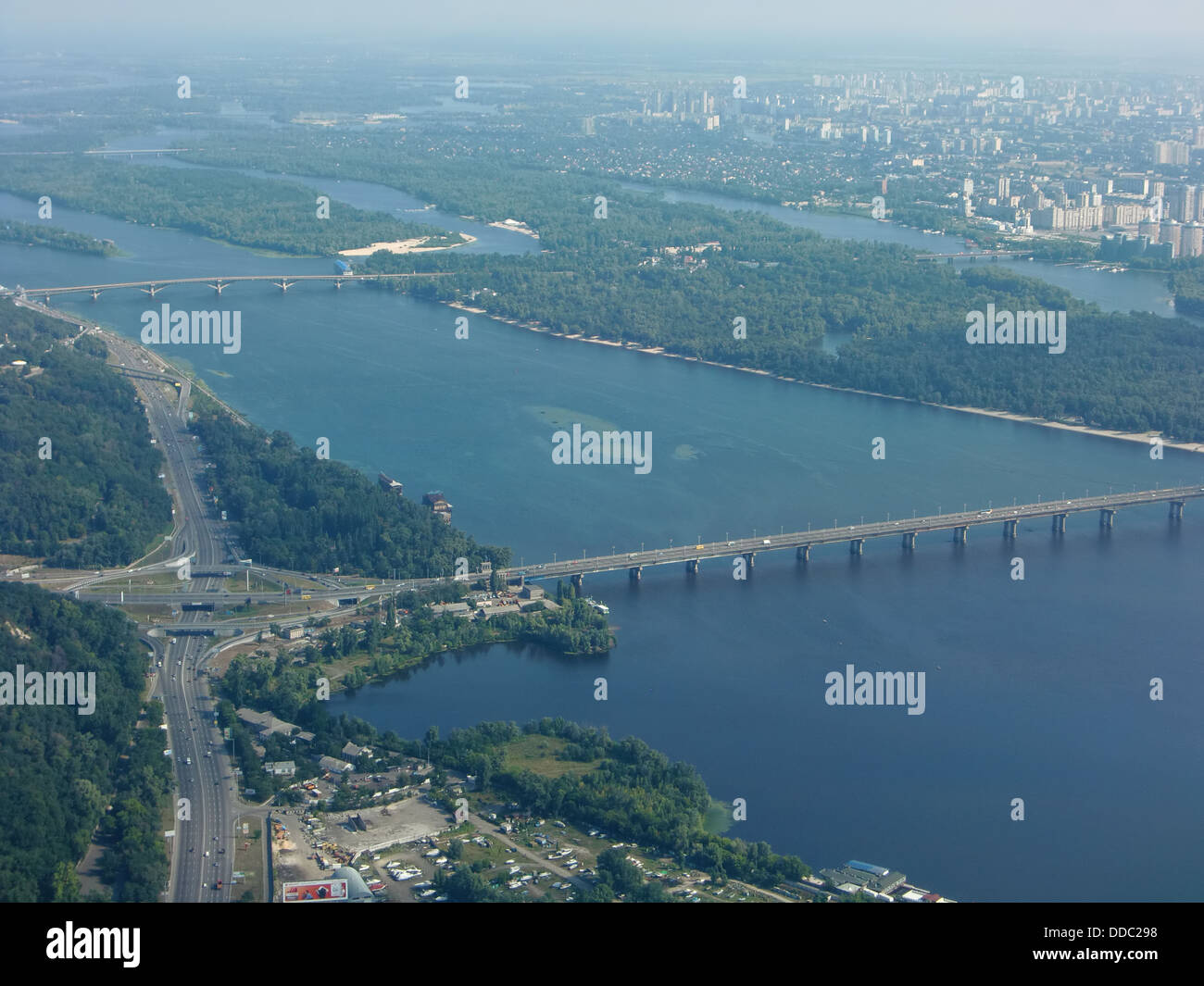 Aerial view of Kyiv (Ukraine Stock Photo - Alamy