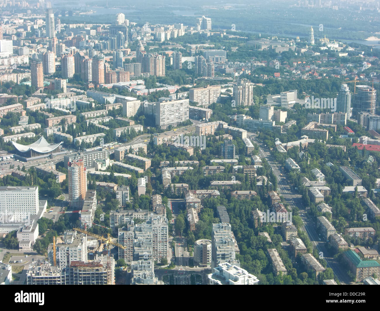 Aerial view of Kyiv (Ukraine Stock Photo - Alamy