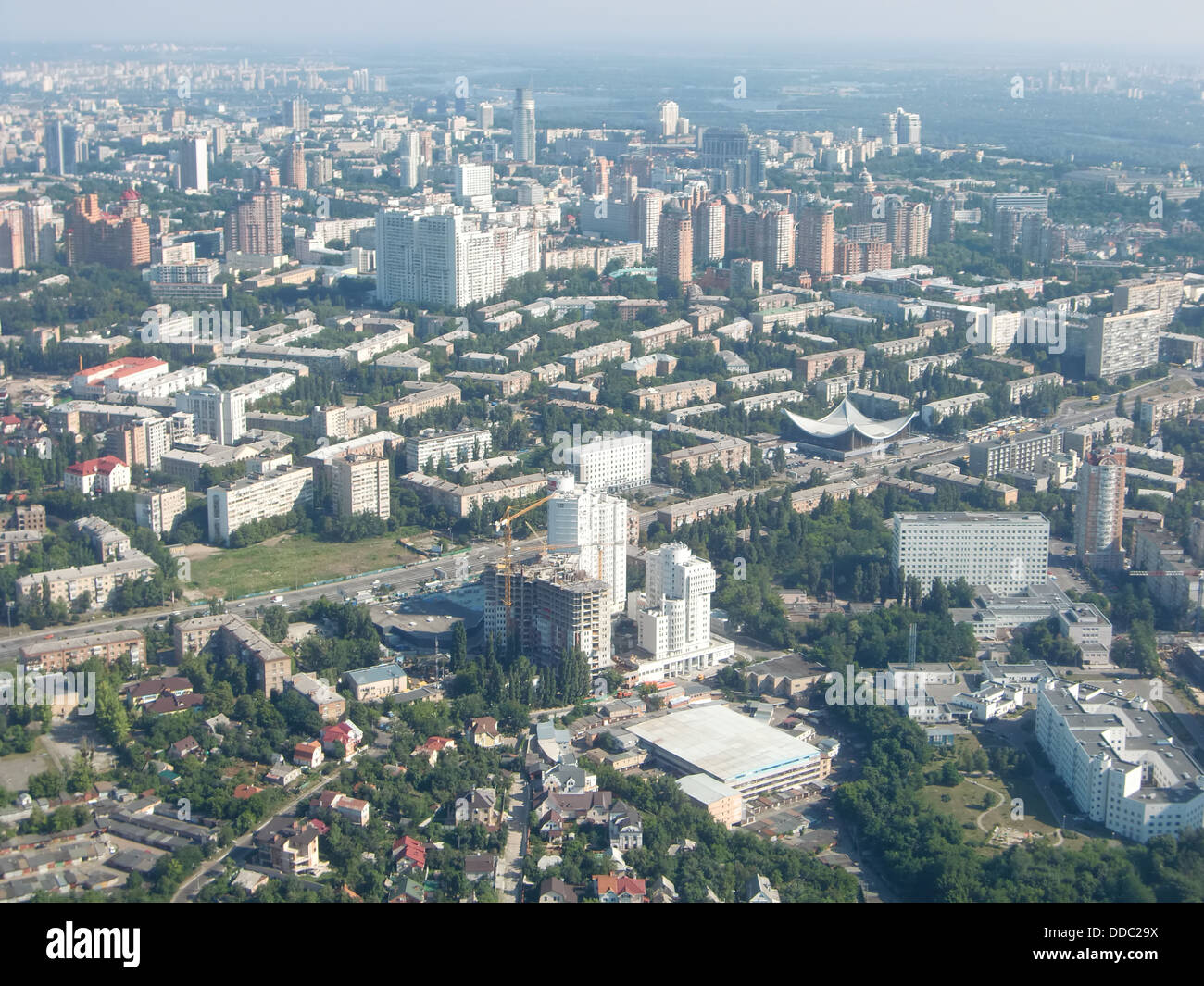 Aerial view of Kyiv (Ukraine Stock Photo - Alamy
