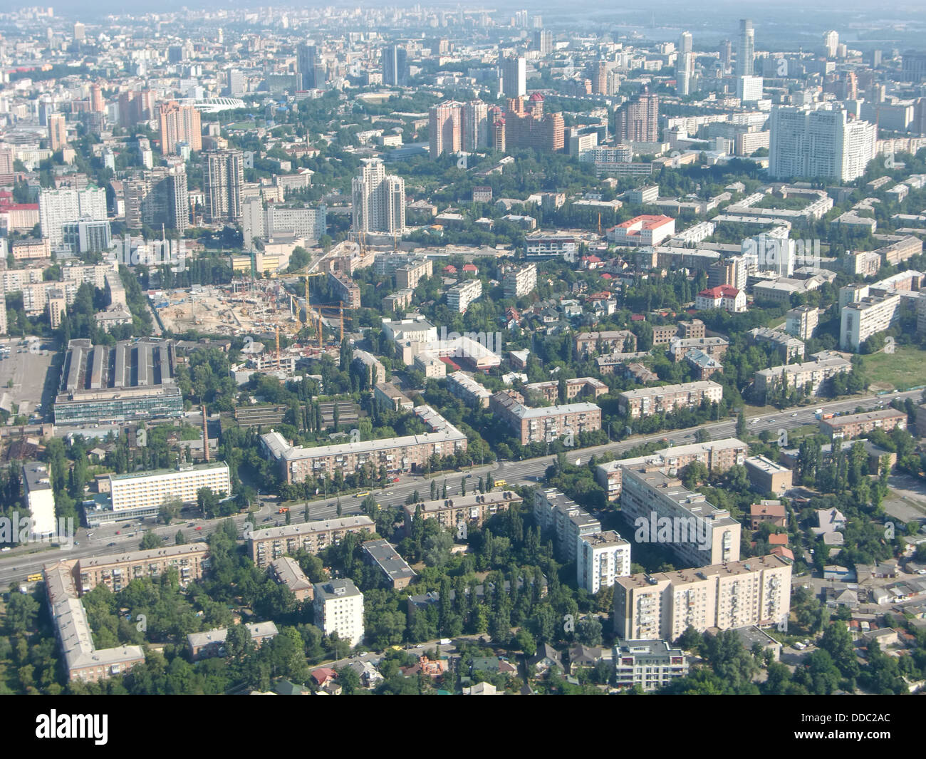 Aerial view of Kyiv (Ukraine Stock Photo - Alamy