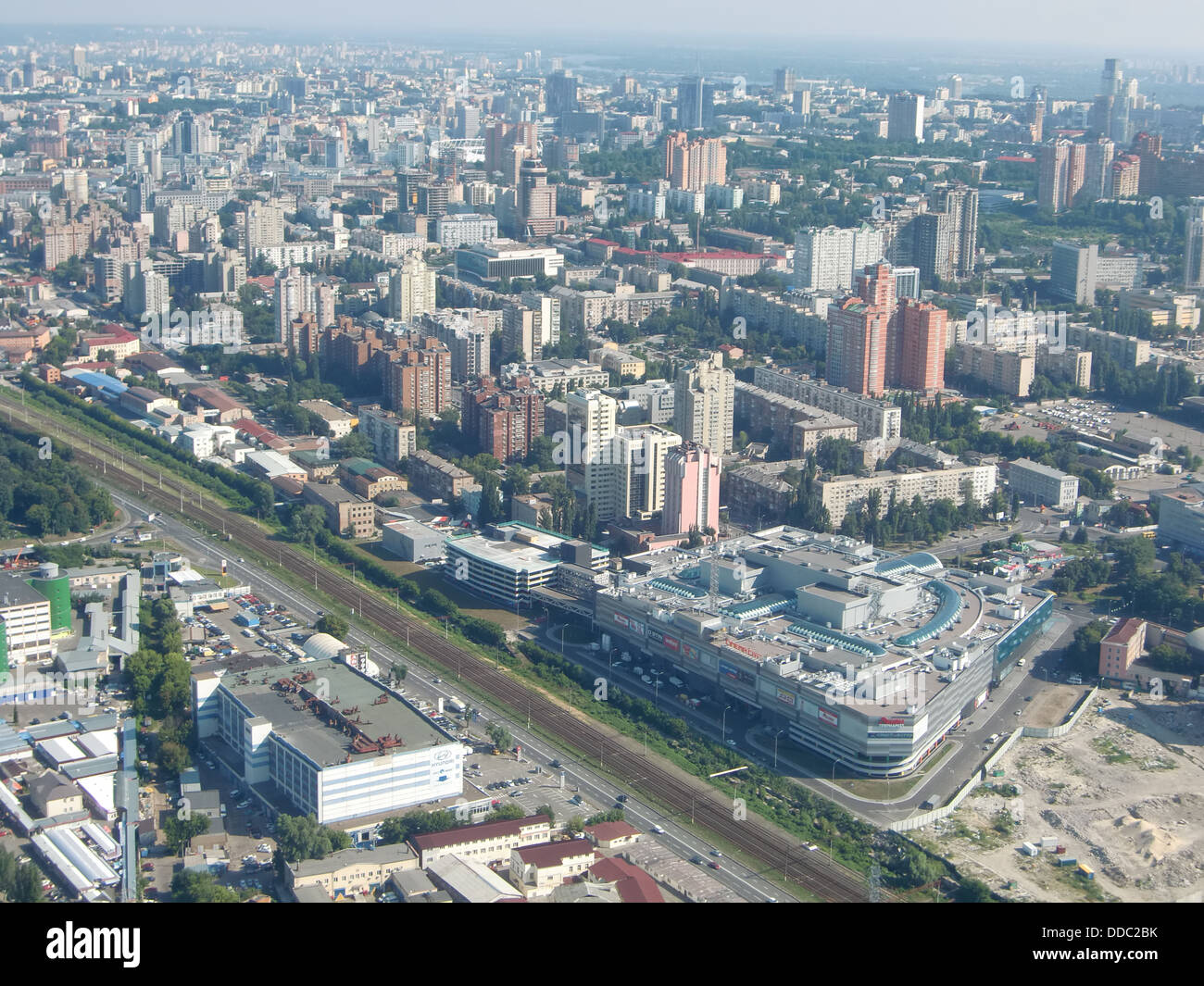 Aerial view of Kyiv (Ukraine Stock Photo - Alamy