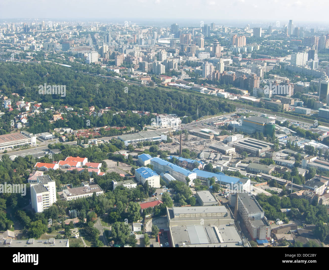 Aerial view of Kyiv (Ukraine Stock Photo - Alamy