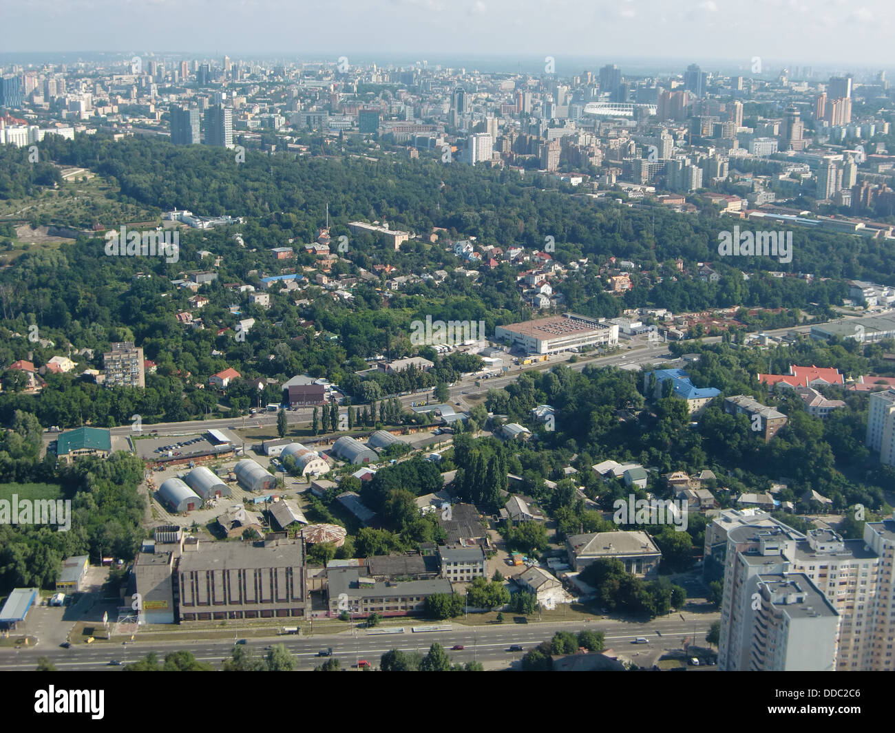 Aerial view of Kyiv (Ukraine Stock Photo - Alamy
