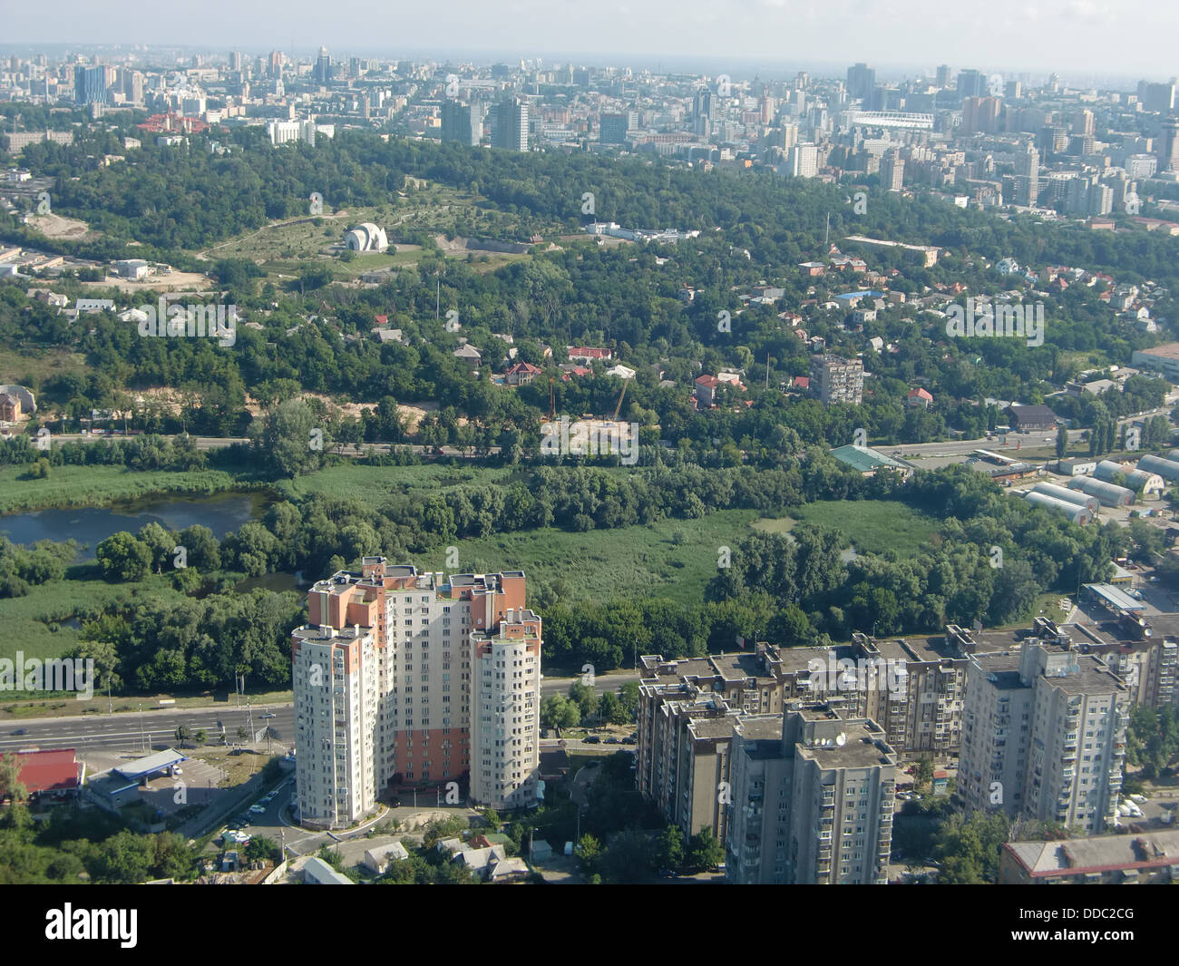 Aerial view of Kyiv (Ukraine Stock Photo - Alamy