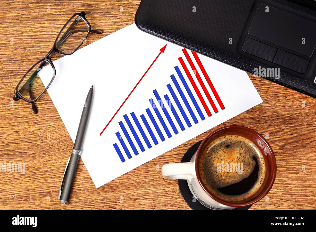 Note growth chart Stock Photo - Alamy