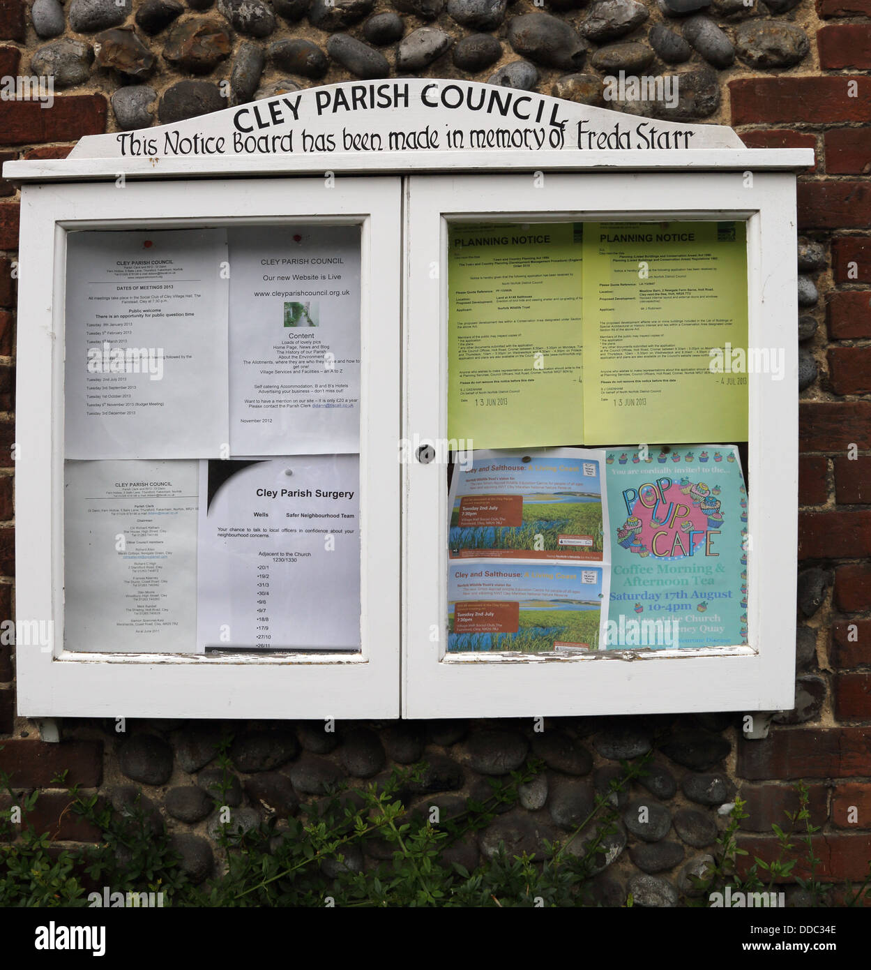 Council notice board hi-res stock photography and images - Alamy
