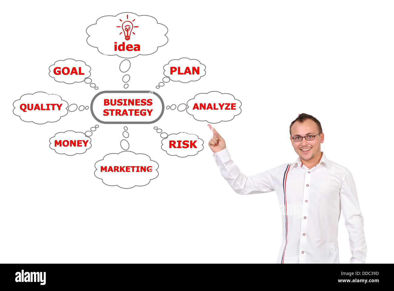Business strategy concept businessman Cut Out Stock Images & Pictures ...