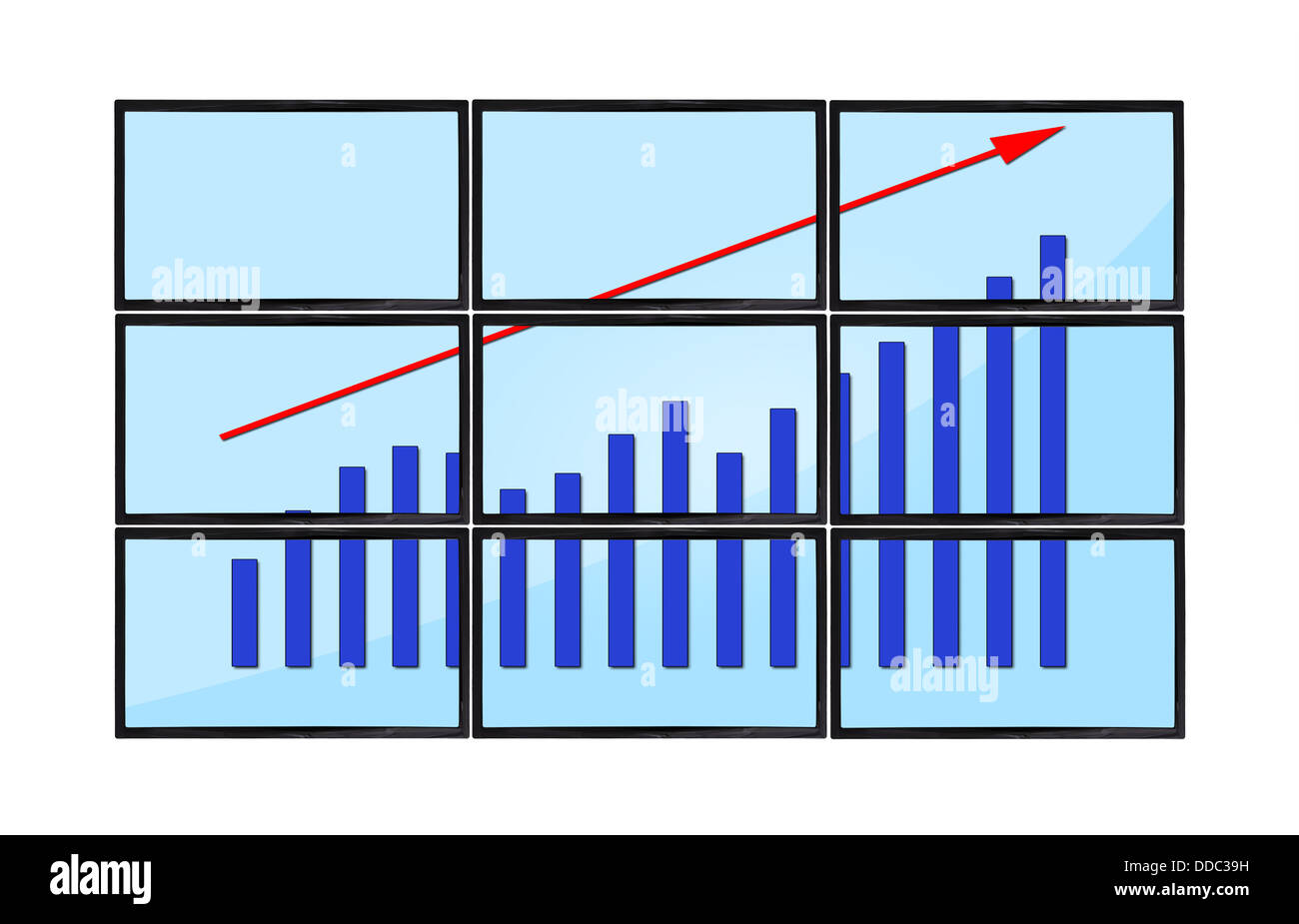 chart on screen Stock Photo - Alamy
