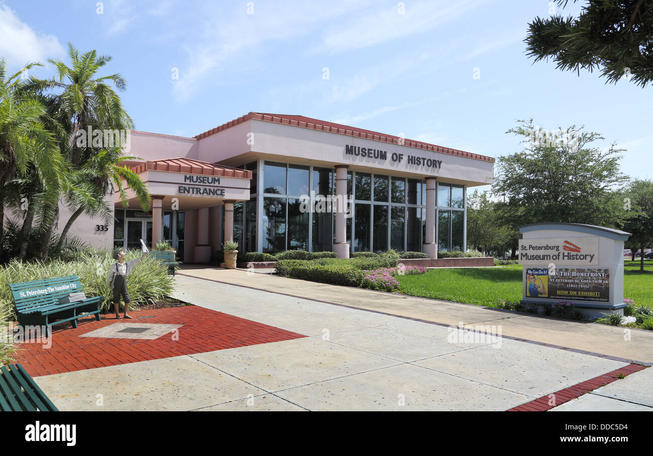 st petersburg museum of history on the florida coast Stock Photo - Alamy