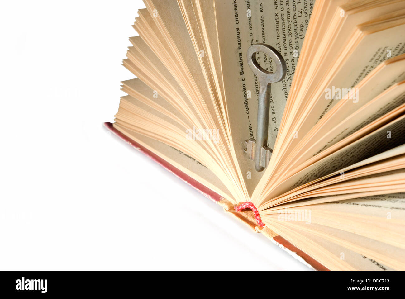 Key and book Stock Photo - Alamy