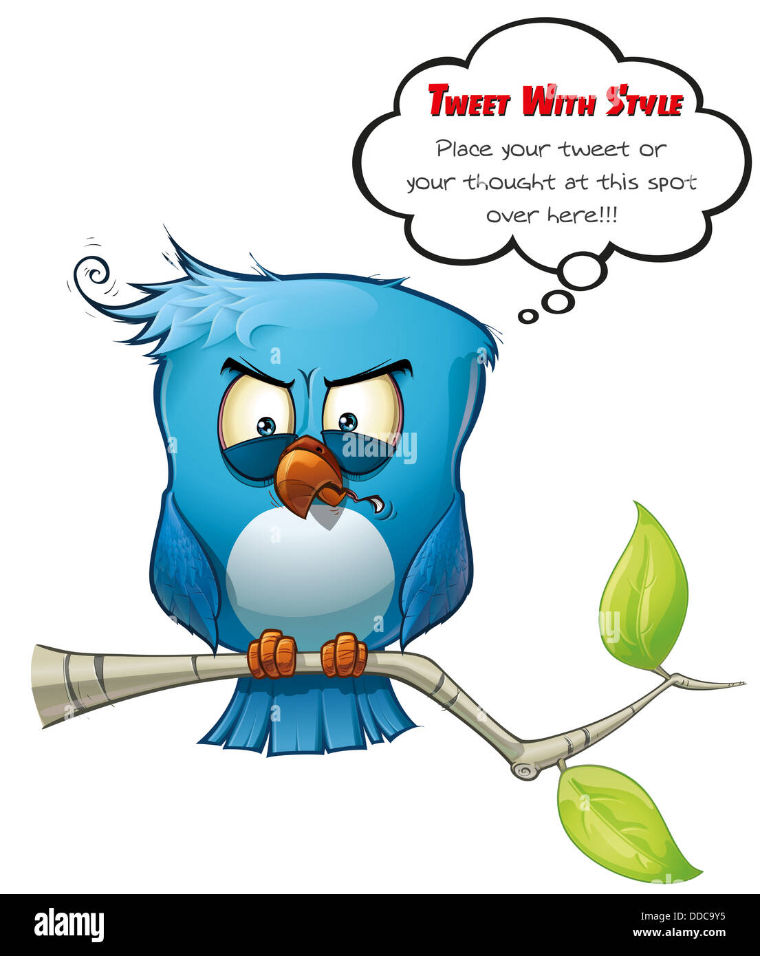 Blue Bird Vicious Stock Photo - Alamy