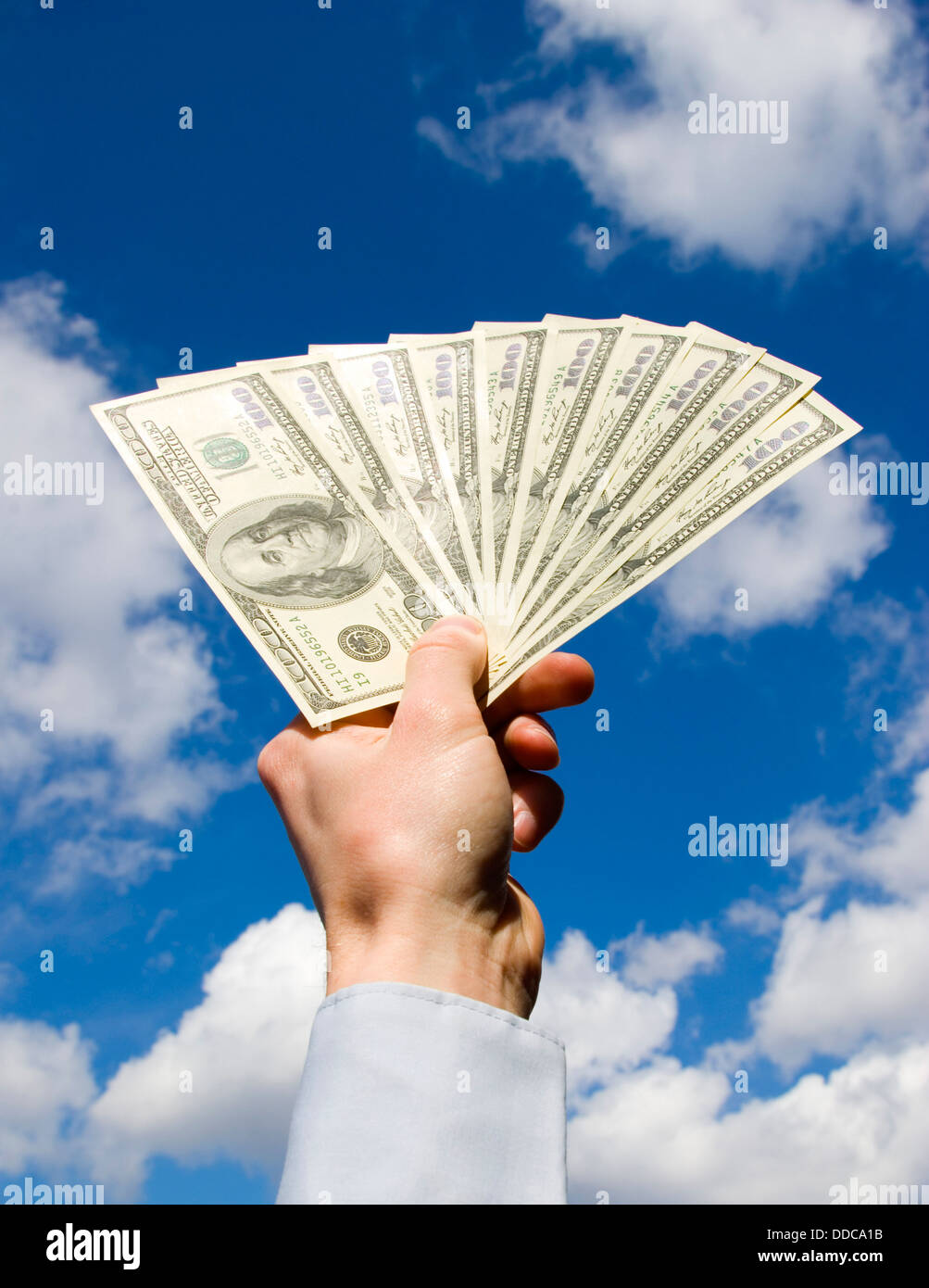 Money in hand Stock Photo - Alamy