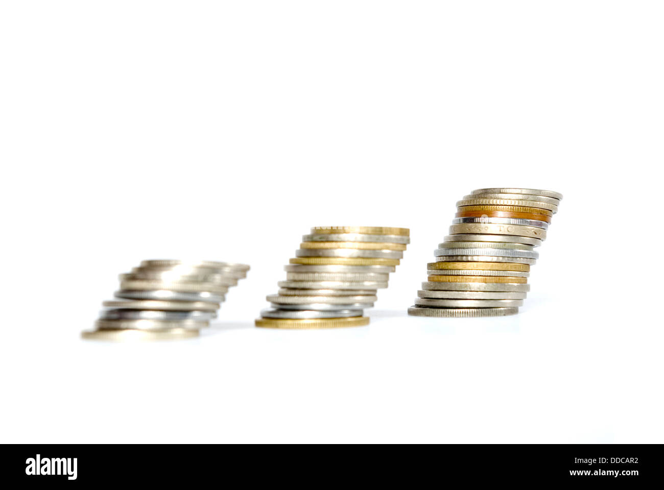 Coin column Cut Out Stock Images & Pictures - Alamy