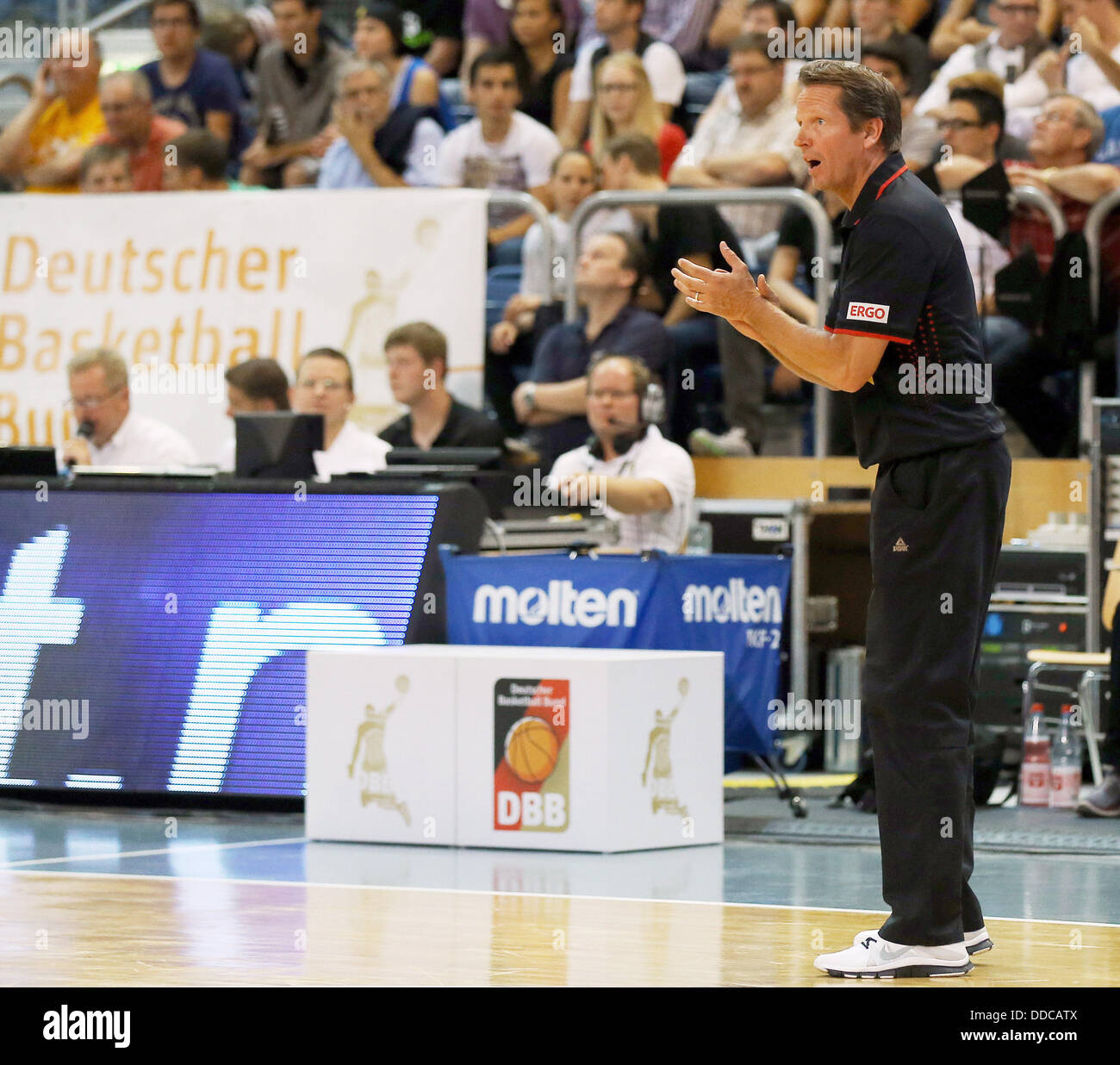 Stechert Arena inBamberg, Germany. 30th Aug, 2013. Germany's national ...