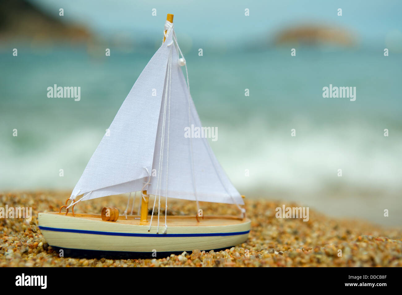 Toy sailing boat hi-res stock photography and images - Alamy