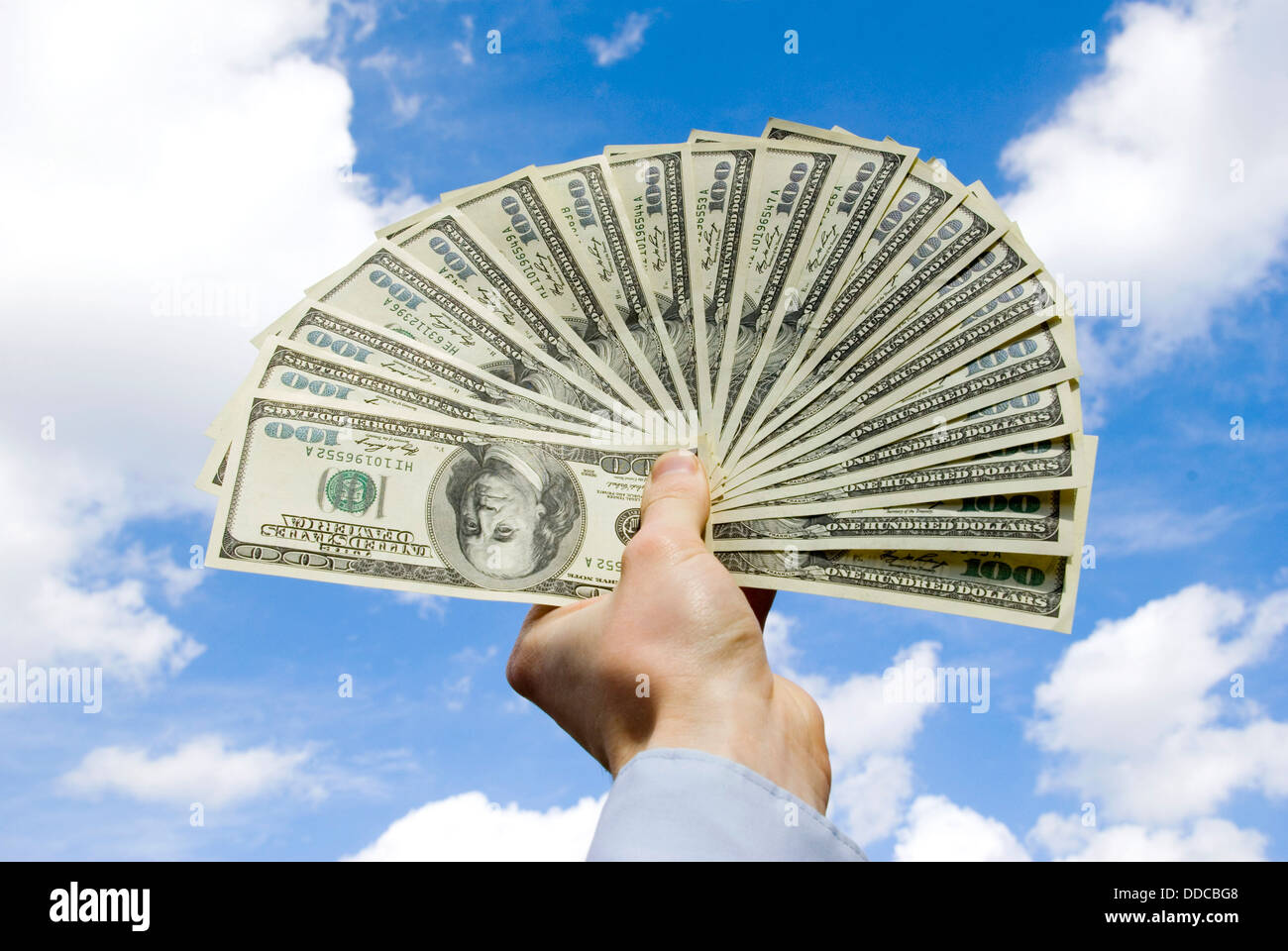 Money in hand Stock Photo - Alamy