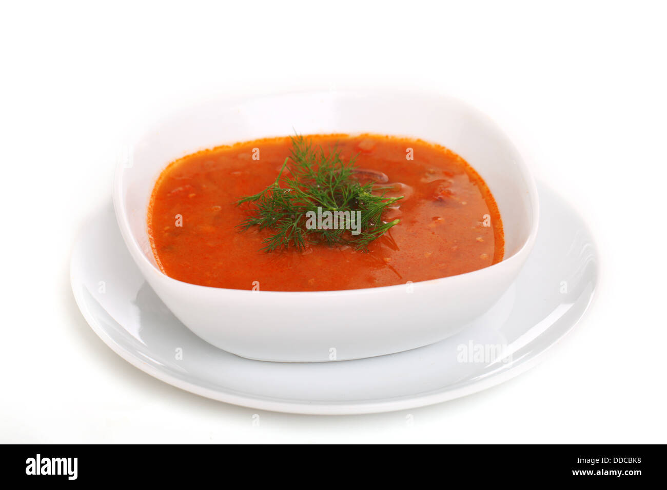 Bowl fresh hot soup Cut Out Stock Images & Pictures - Alamy