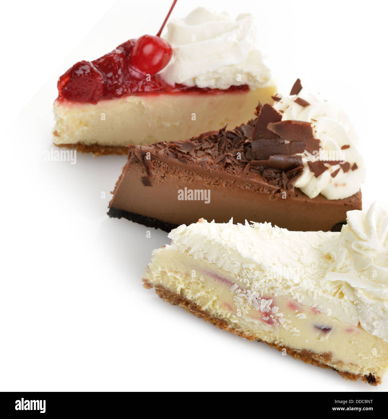 Cheesecake slices variety hi-res stock photography and images - Alamy