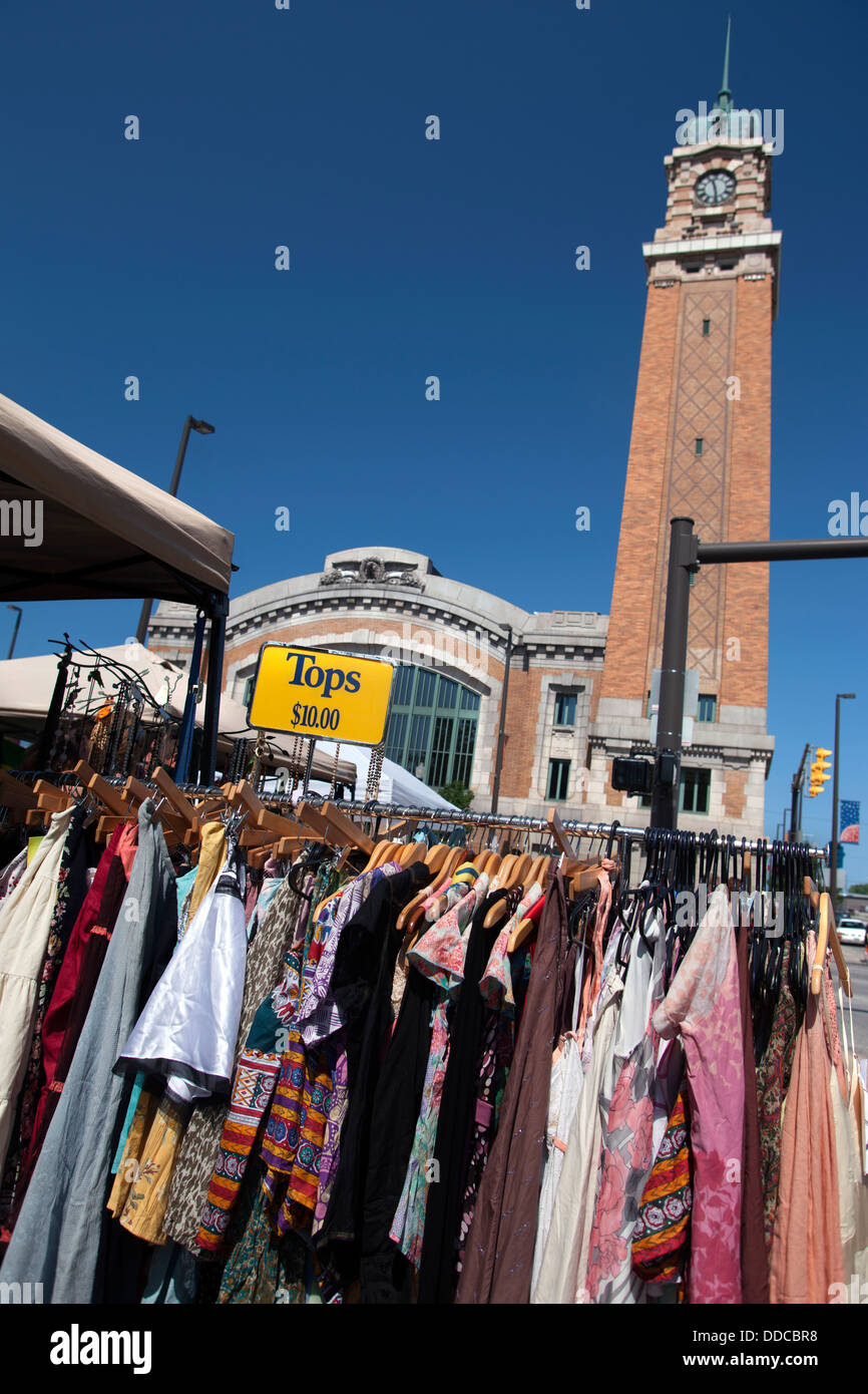 OUTDOOR STALLS AT OPEN AIR MARKET WEST SIDE MARKET OHIO CITY DISTRICT ...