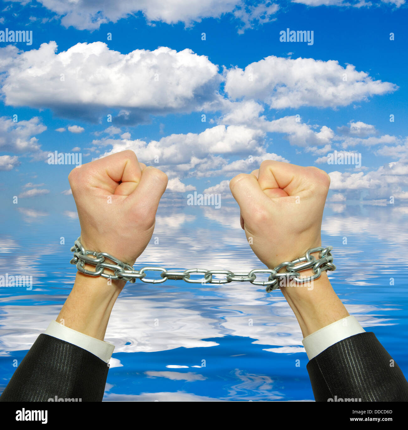 hands in chain Stock Photo - Alamy