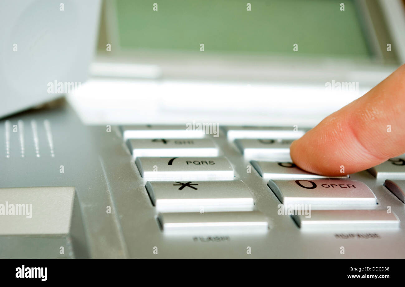 finger with phone Stock Photo - Alamy