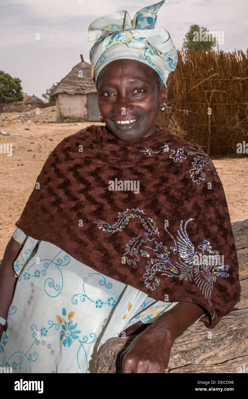 Senegalese Woman Attending a Microcredit Meeting at Djilor, a Wolof ...