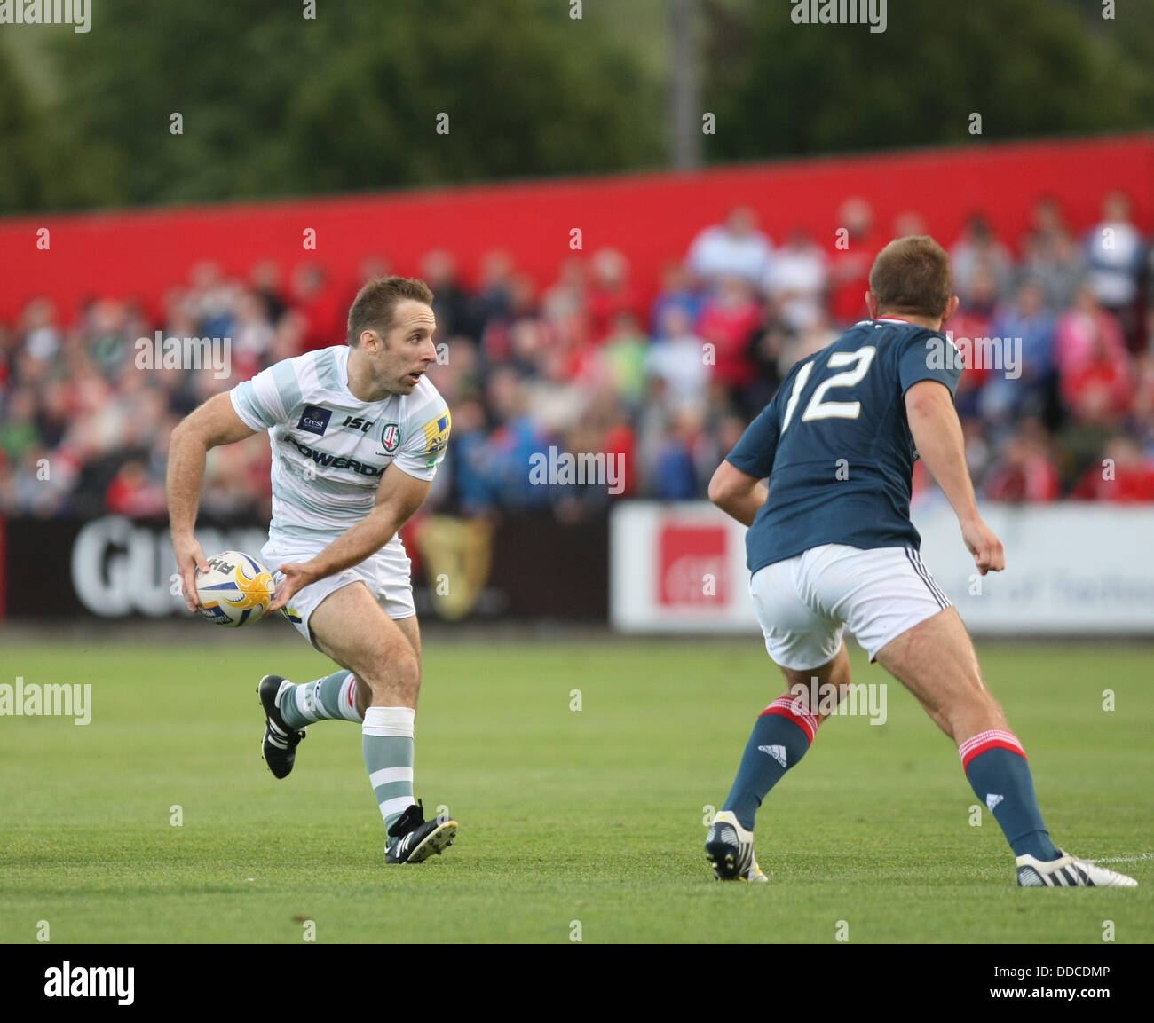 Musgrave Park, Cork, Ireland. 30th Aug, 2013. London Irish scrum half ...