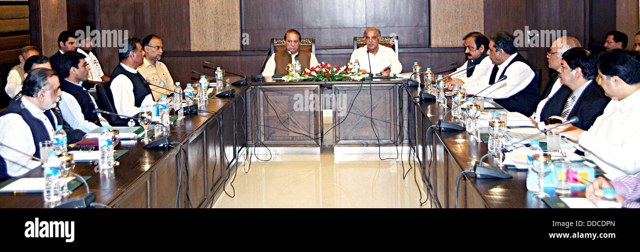 LAHORE/ PAKISTAN . 30 august 2013 Prime Minister Muhammad Nawaz Sharif ...