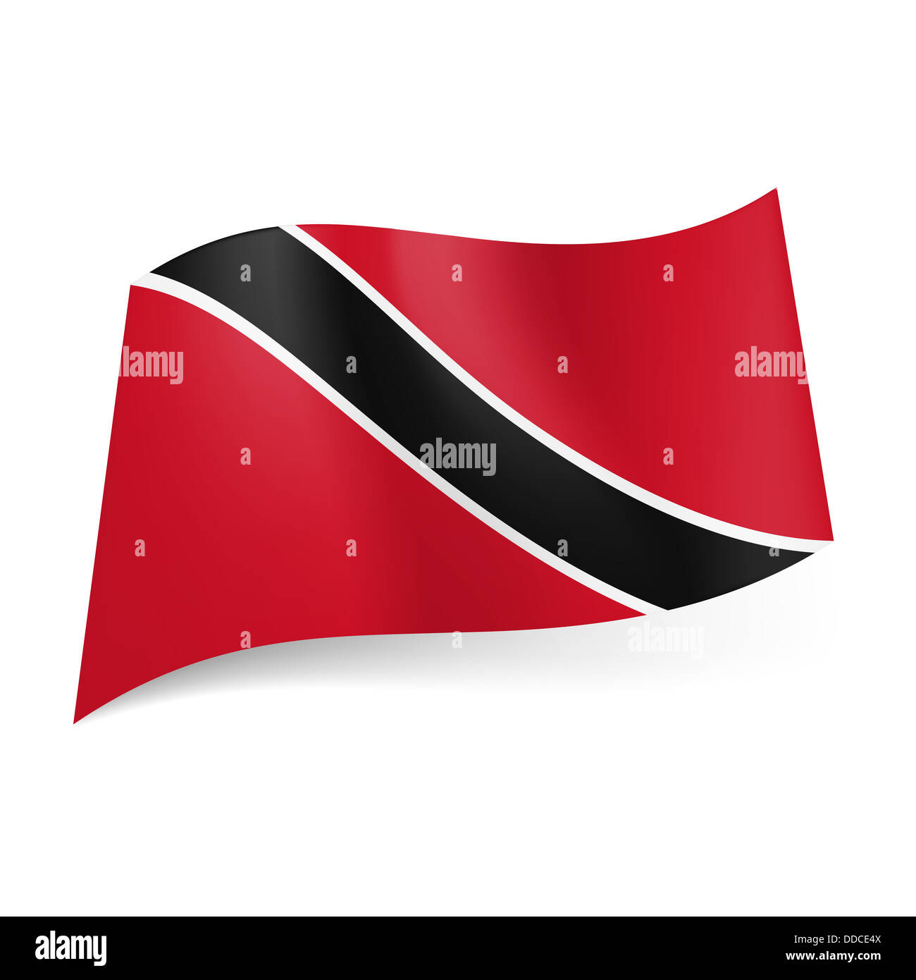 National flag trinidad black diagonal hi-res stock photography and images - Alamy