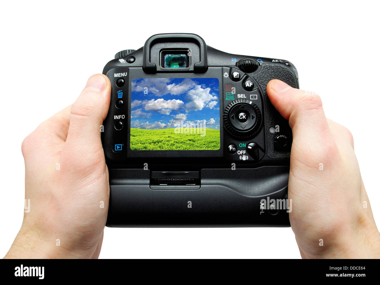 camera in hand Stock Photo - Alamy