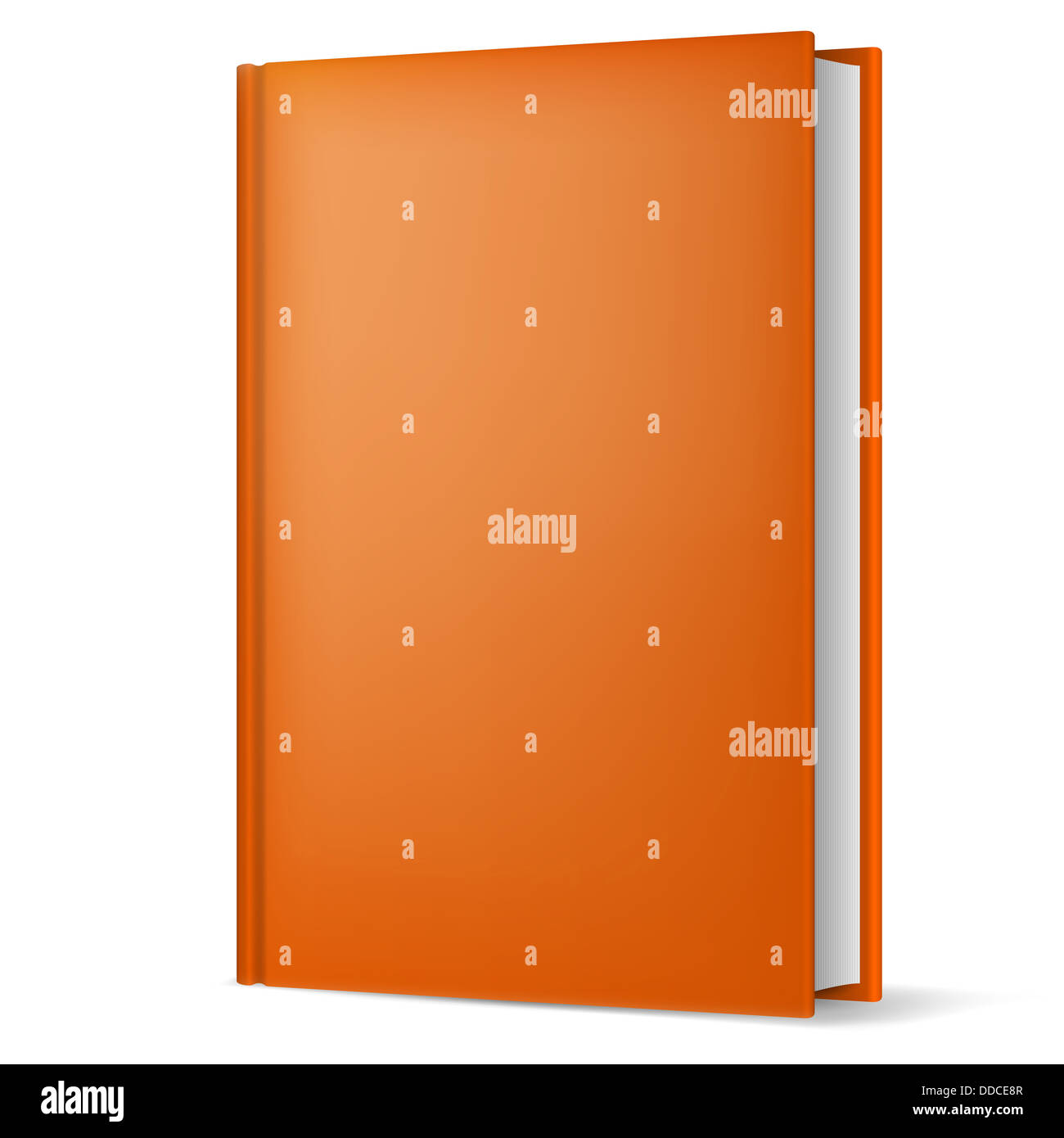 Illustration of classic light brown book in front vertical view ...
