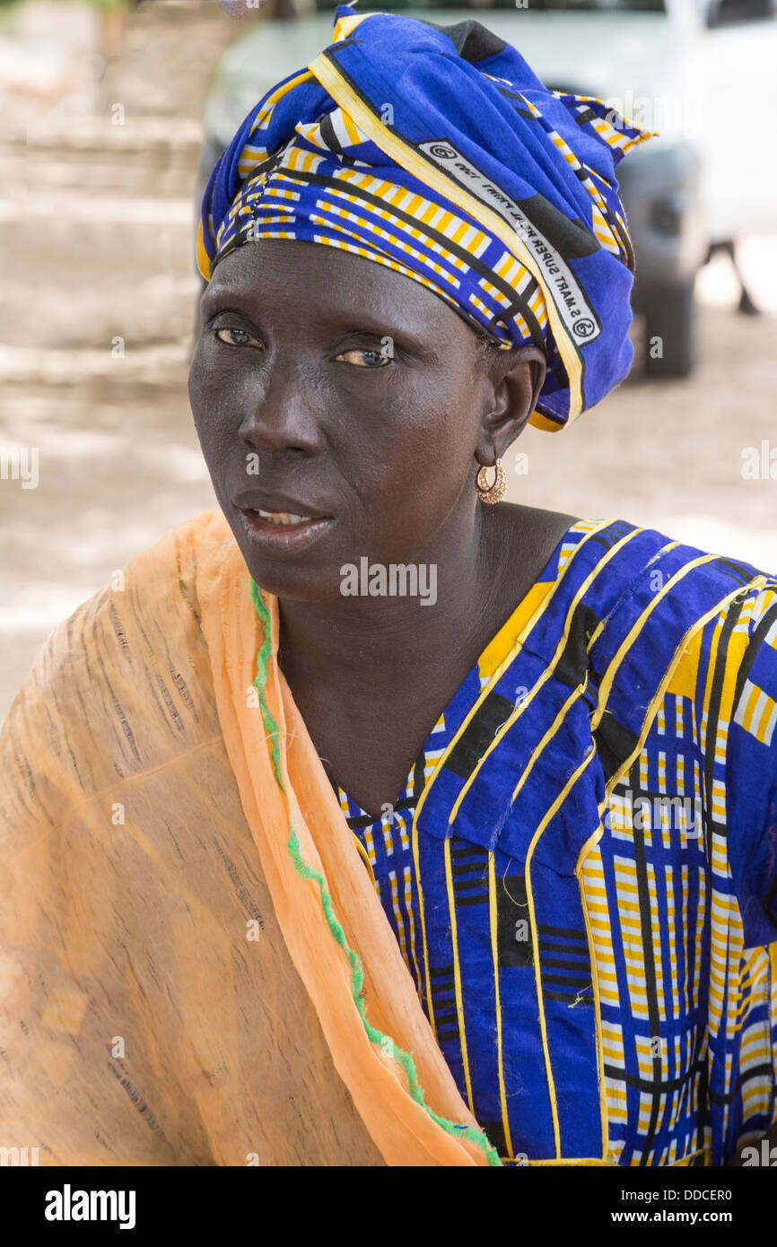 Woman Attending a Microcredit Meeting at Djilor, a Wolof Village, near ...