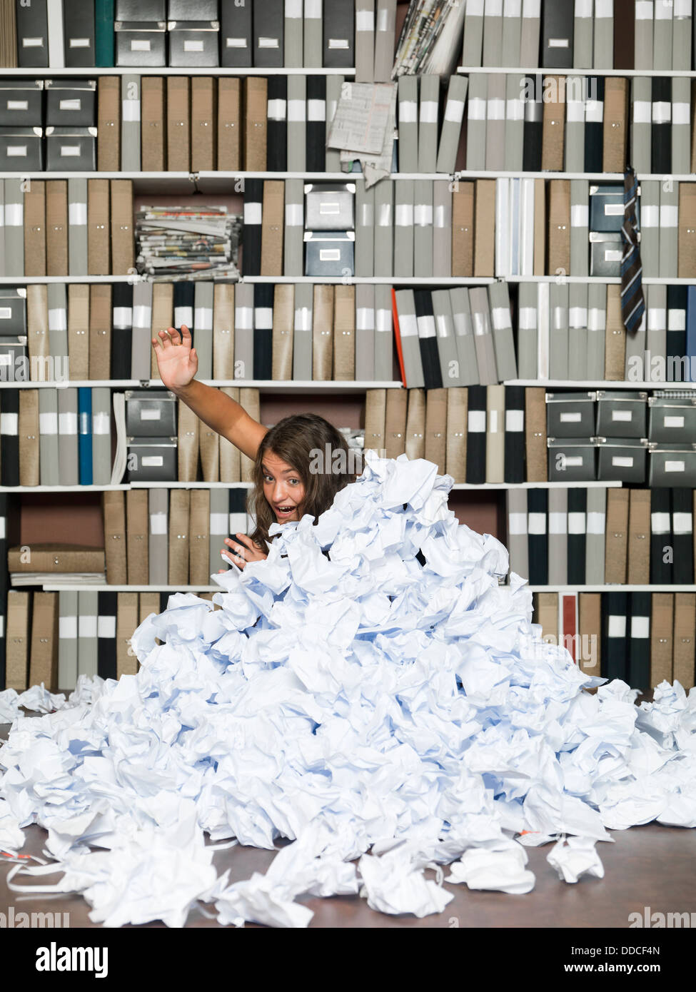 Buried under paper hi-res stock photography and images - Alamy