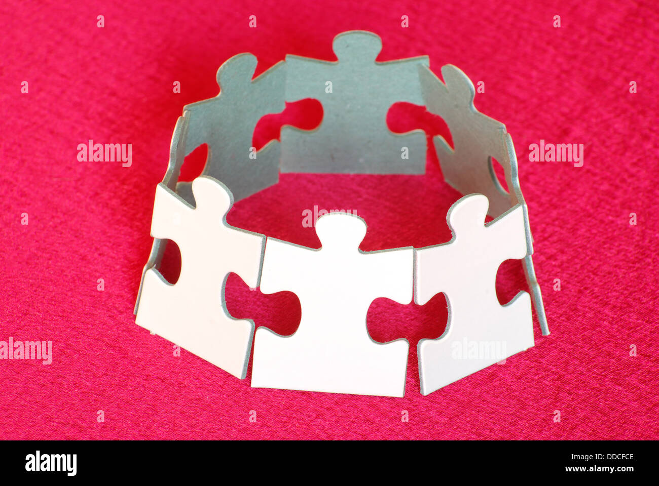 Puzzle pieces fitting together form hi-res stock photography and images ...