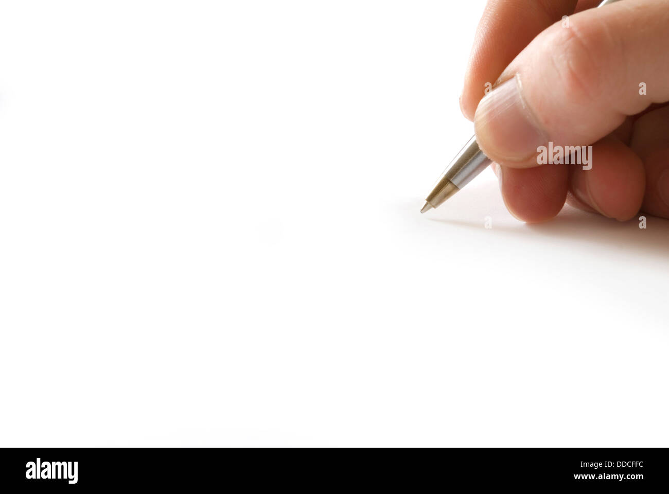 pen in hand Stock Photo - Alamy