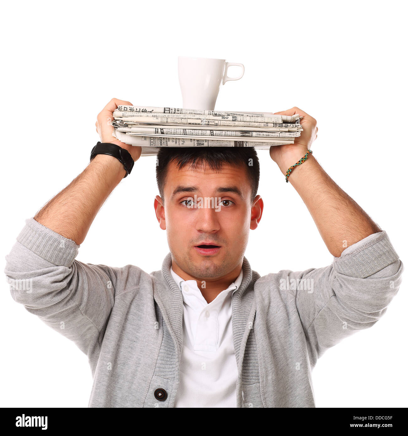 Young handsome man confused Stock Photo - Alamy