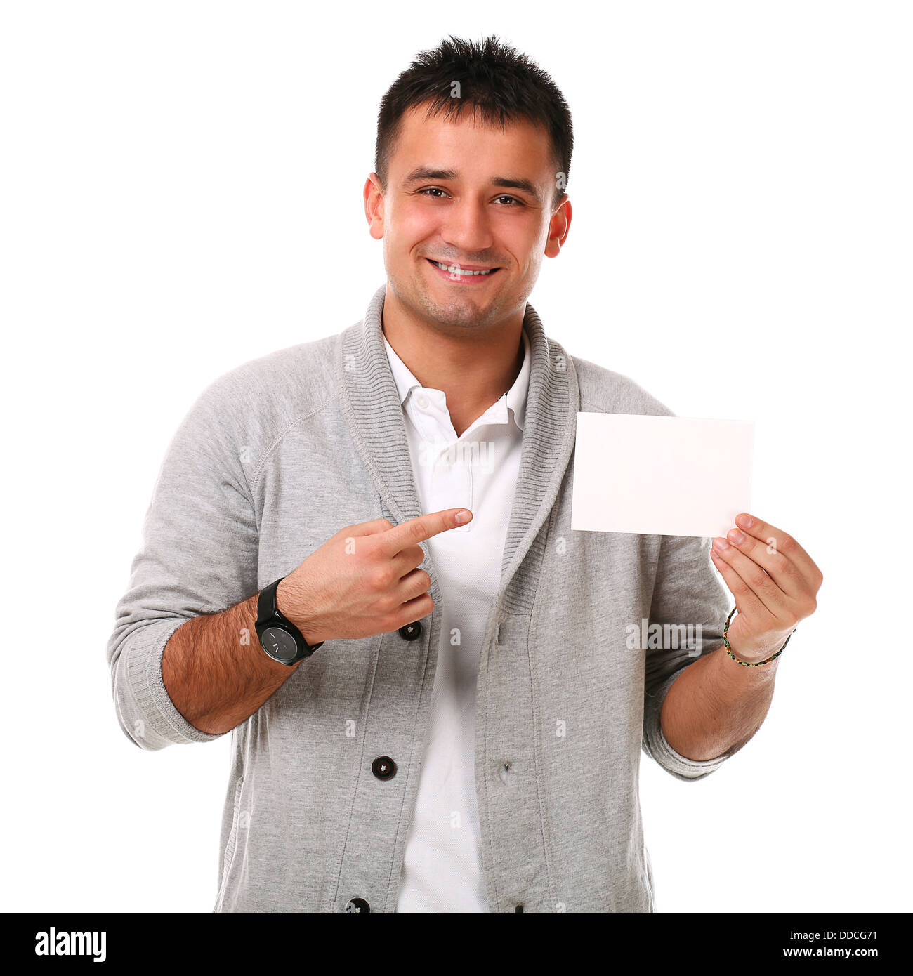 Man holding blank board hi-res stock photography and images - Alamy