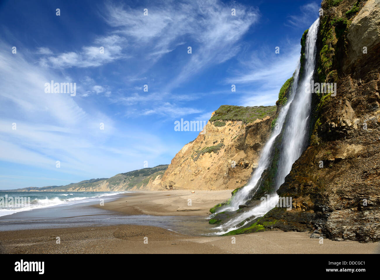 Alamere Falls waterfall tidefall wildcat beach point reyes national ...